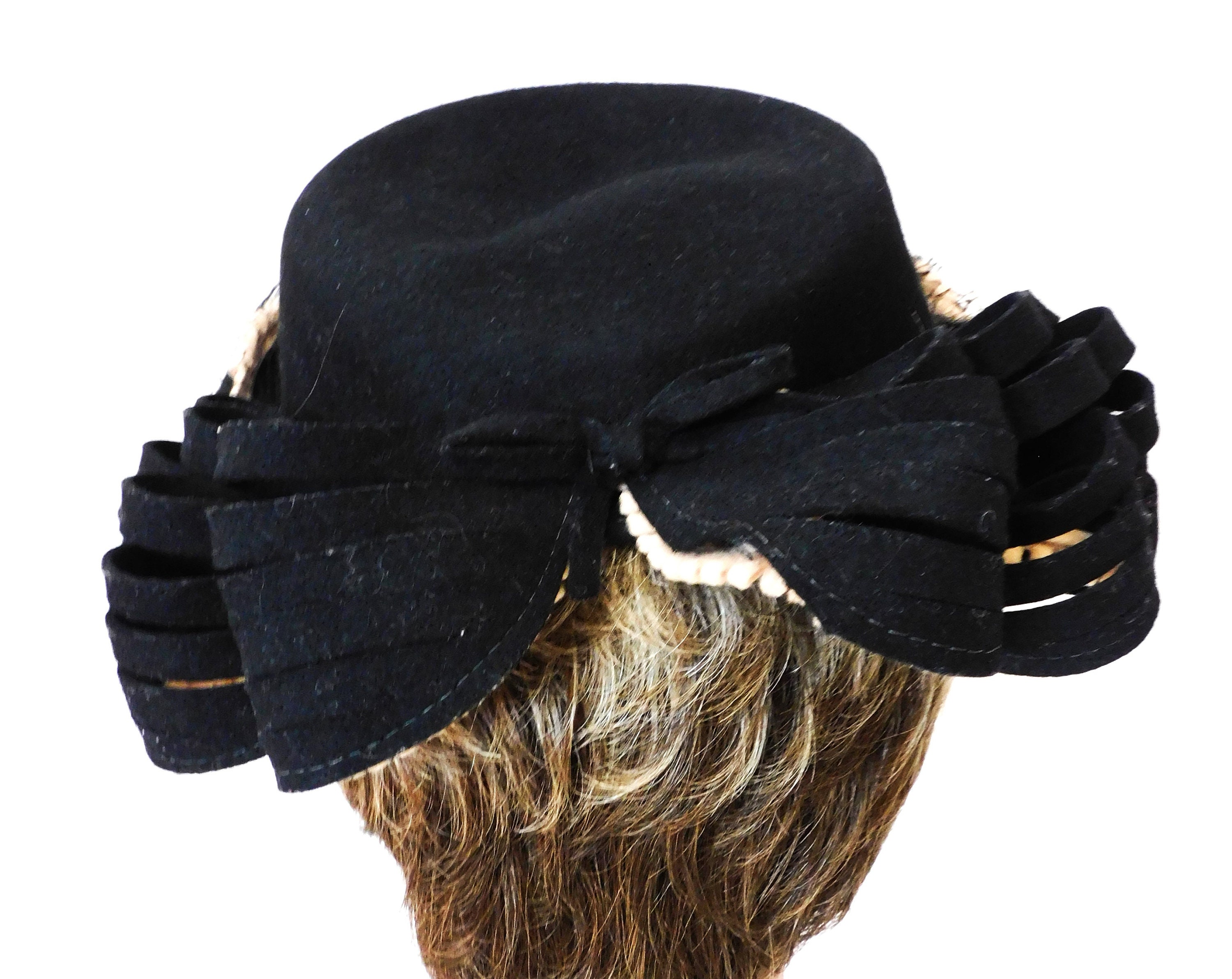 Glendover 100% Wool Labeled Henry Pollack USA Ladies Hat Tan Ribbed ...