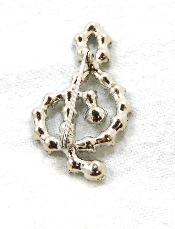Vintage B David Treble Clef Pin Brooch Aurora Boreali… - Gem