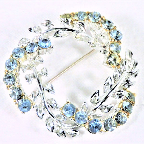 Blue Rhinestone Pin - Etsy