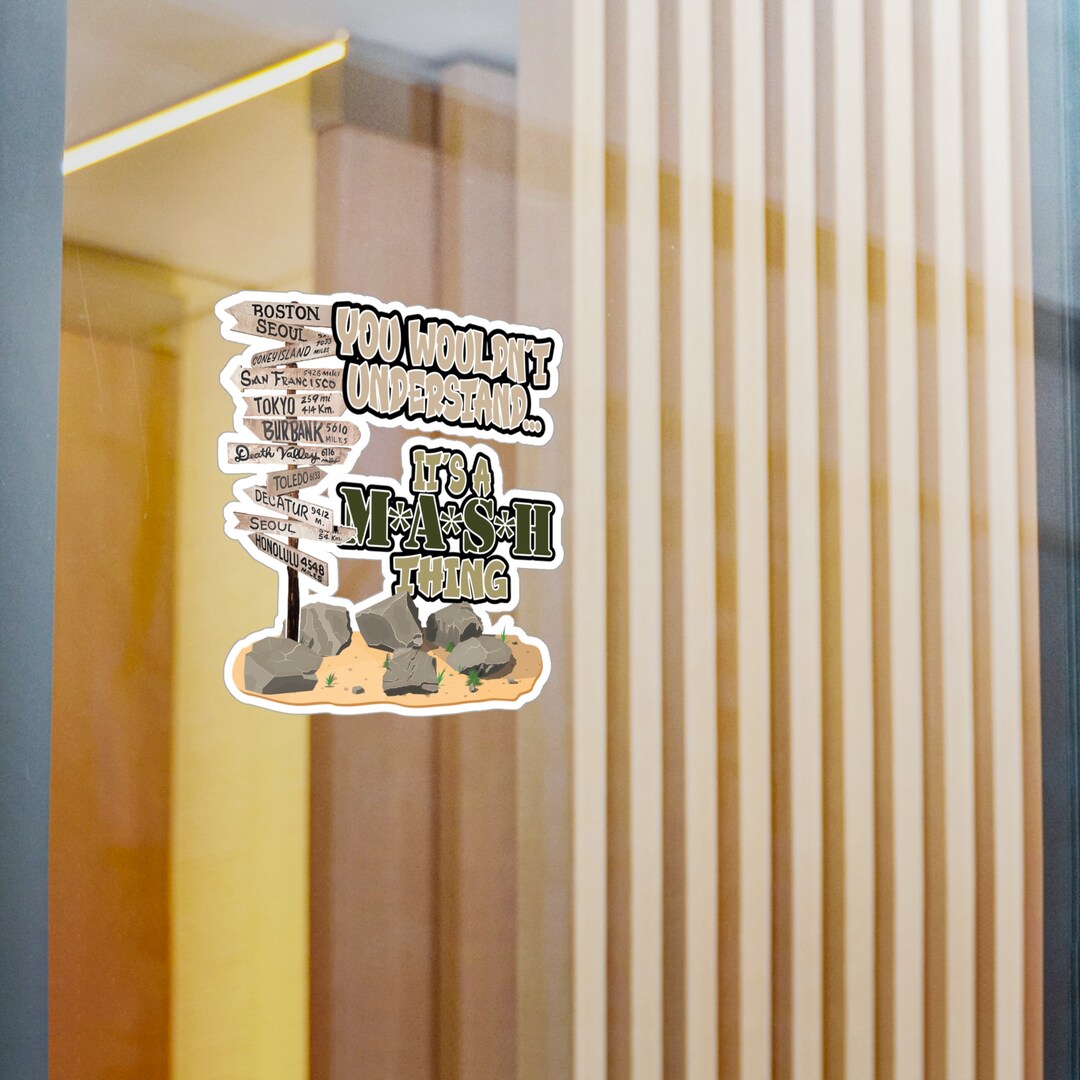 MASH Thing Kiss-cut Vinyl Decals - Etsy