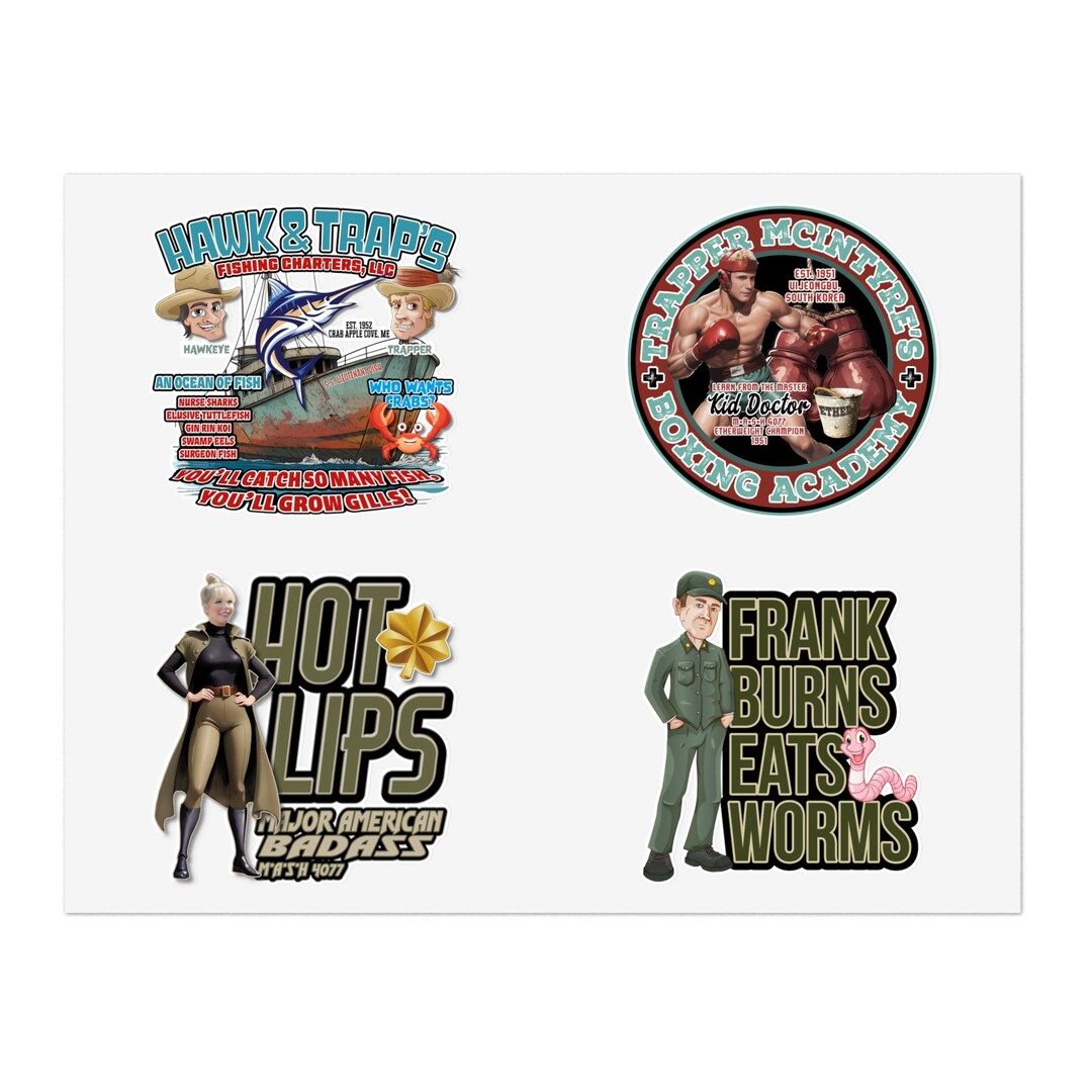 MASH No. 2 Sticker Sheet - Etsy