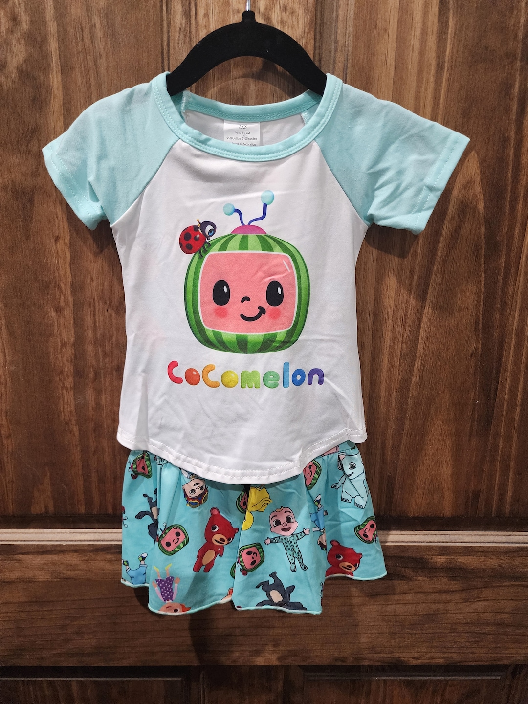 Girls Cocomelon Outfit/ Cocomelon Clothing Set/ Girls Clothing - Etsy