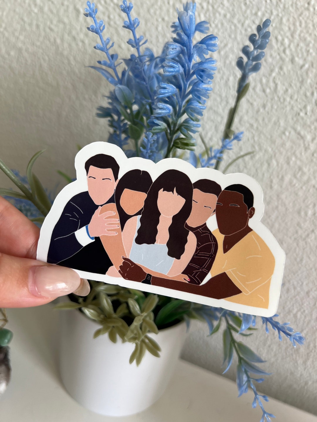 New Girl Cast Sticker - Etsy