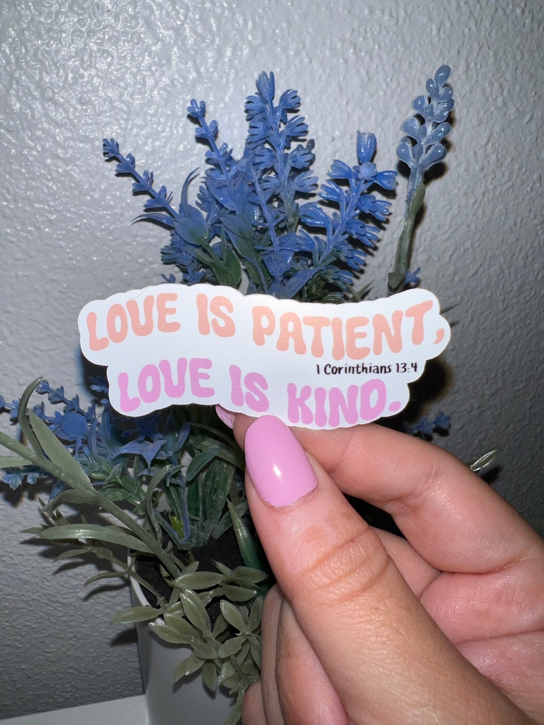 1 Corinthians 13:4 - Bible Sticker - Etsy