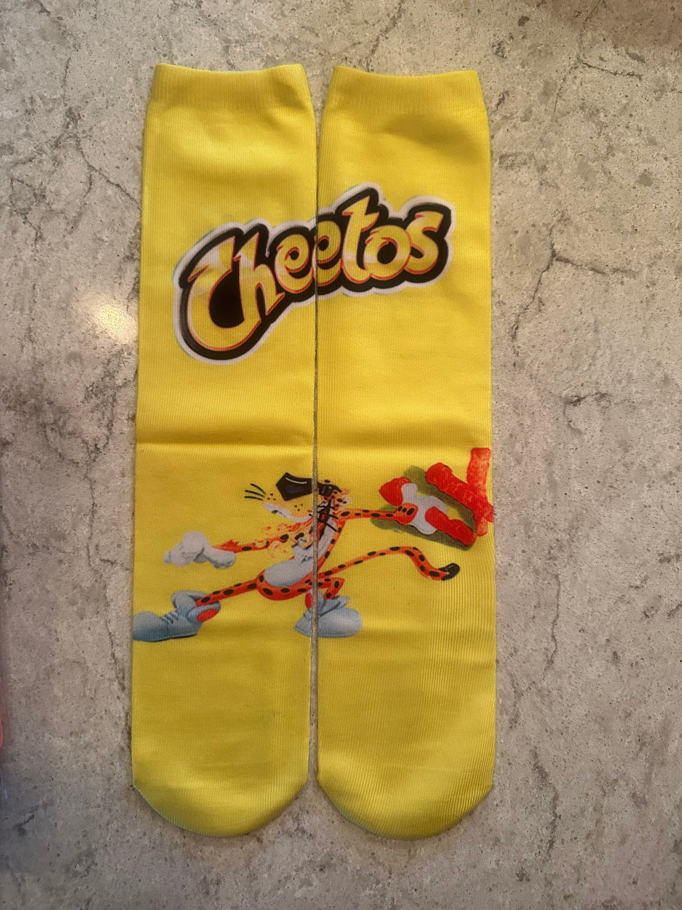 Chester Cheetos Yellow Novelty Socks - Etsy