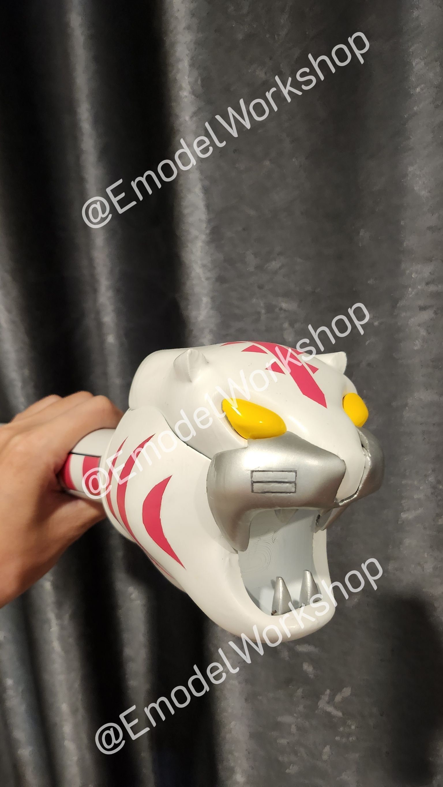White Tiger Baton 3D Print for Cosplay - Etsy