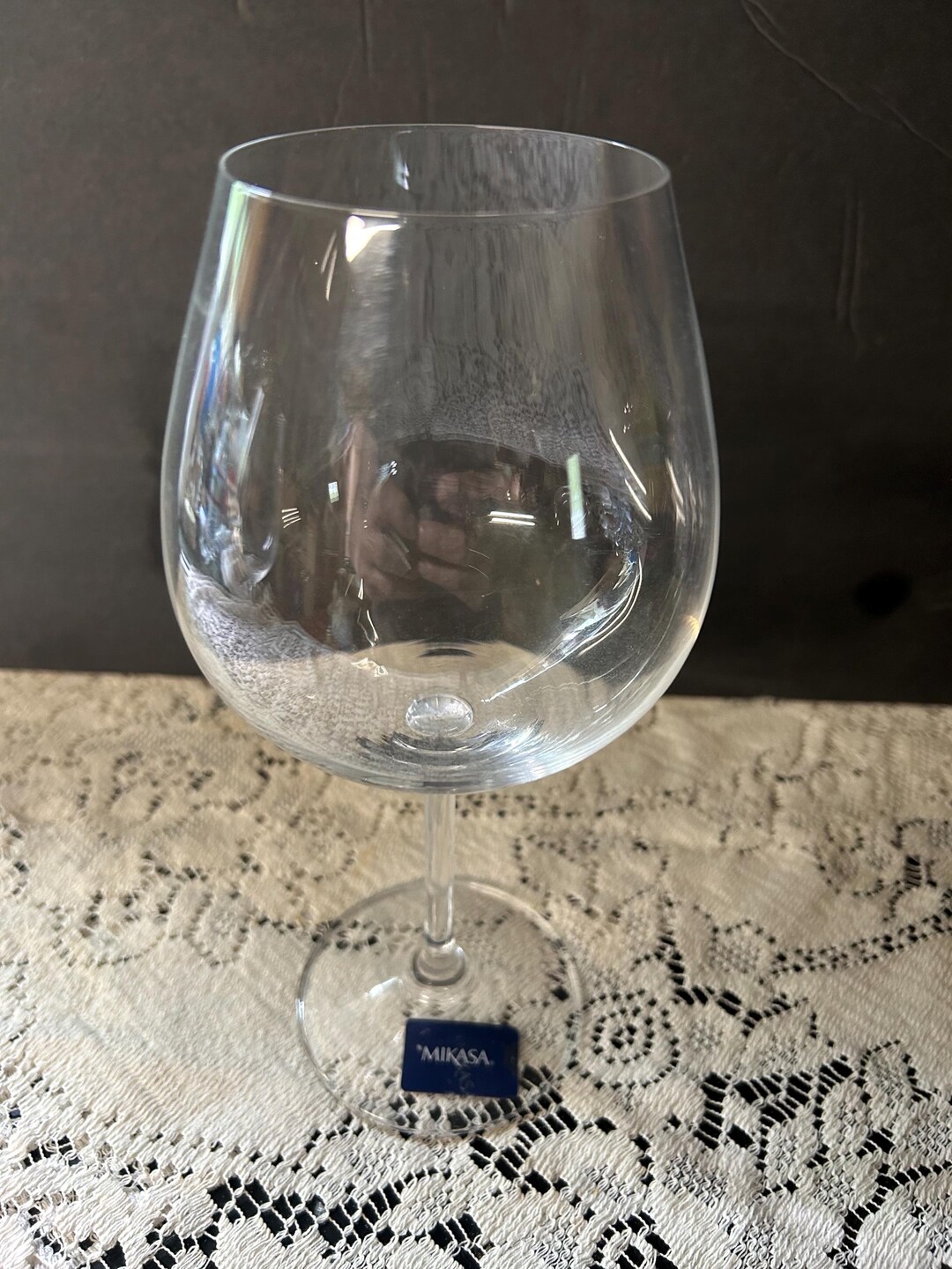 Pair of Mikasa Red Wine Ballon Glasses. Lead Free Crystal - Etsy