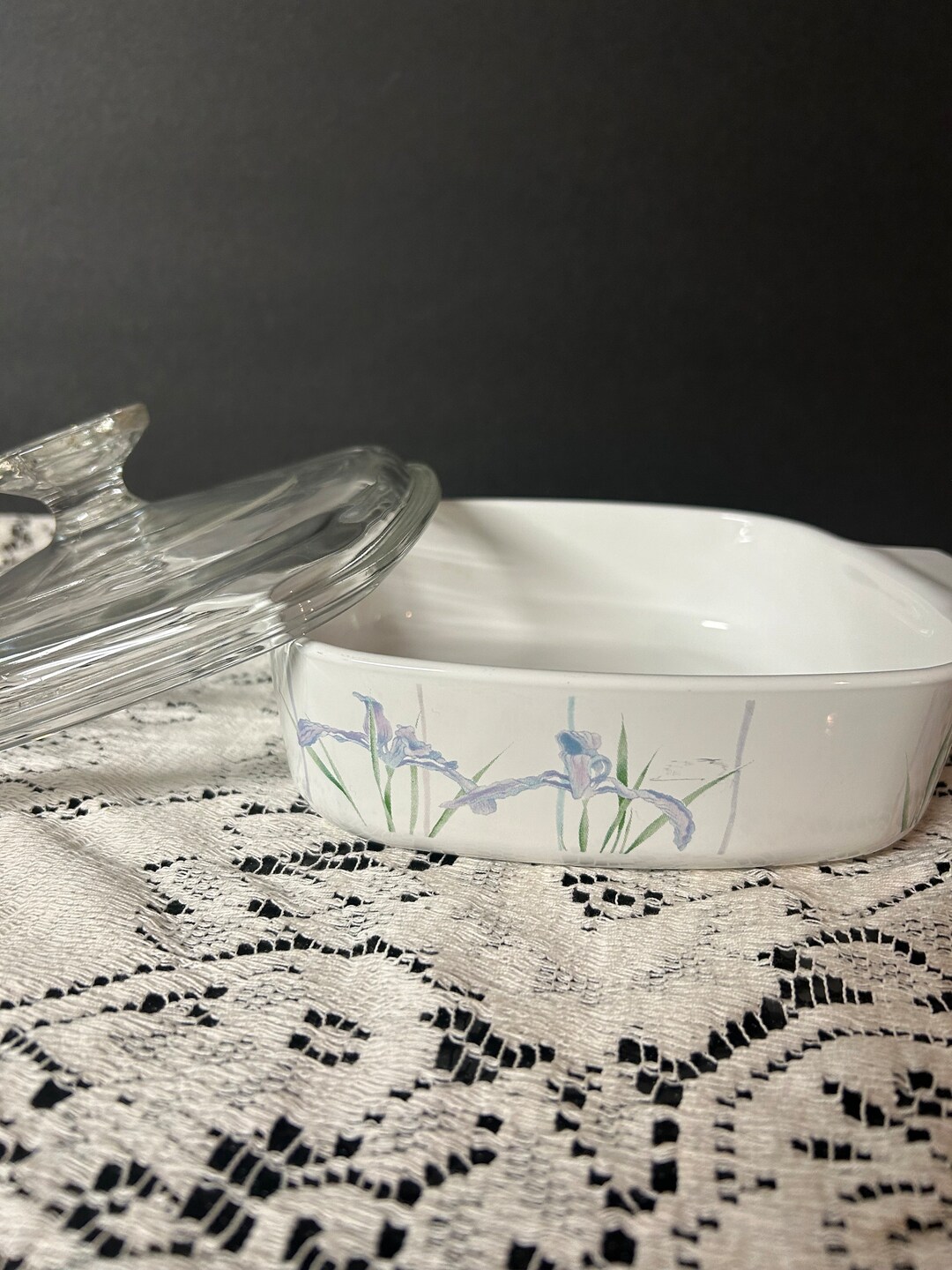 1 Liter Shadow Iris Corning Ware Casserole Baking Dish With Lid - Etsy