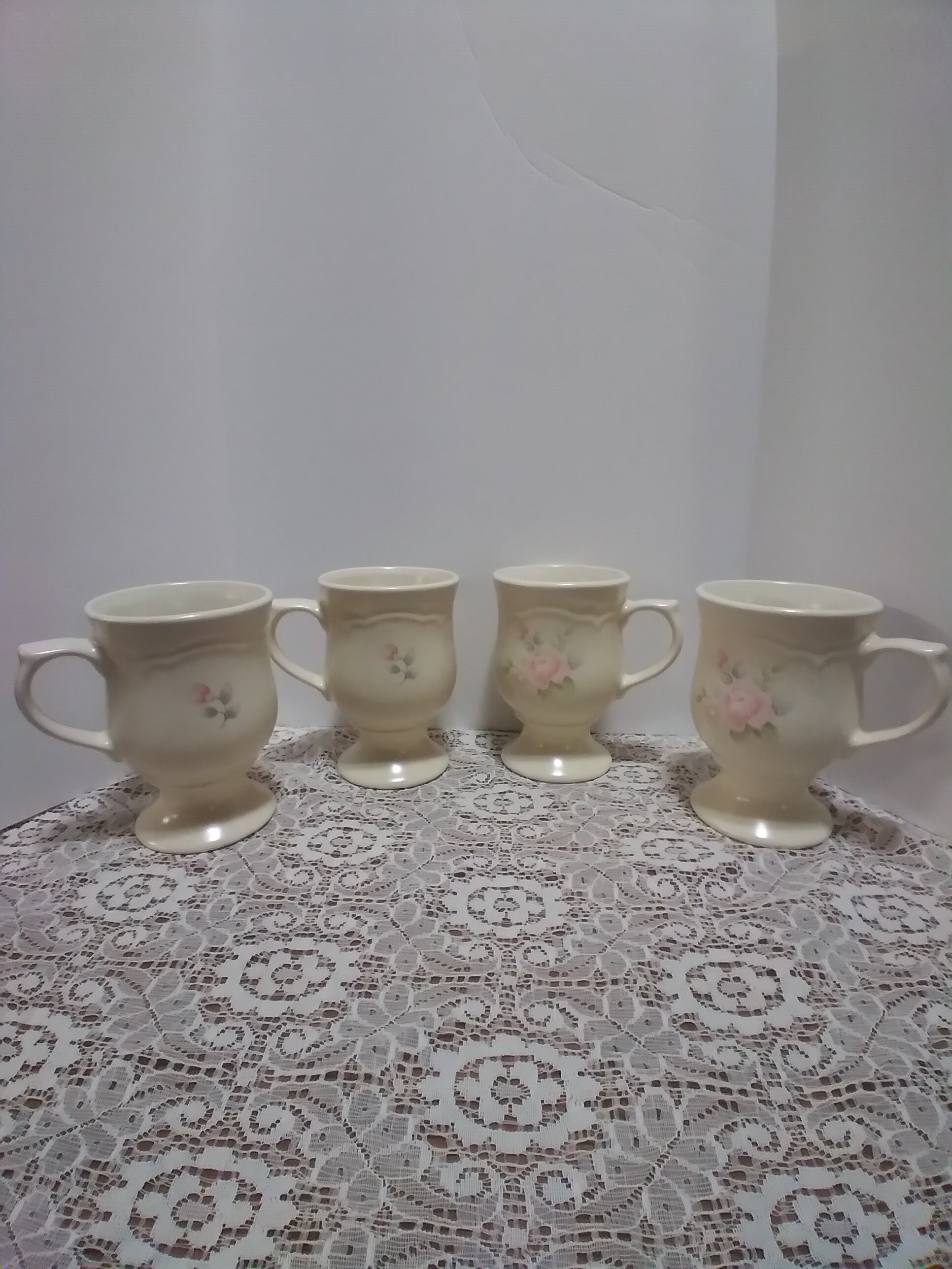 Vintage Tea Rose Stoneware Set by Pfaltzgraff - Etsy