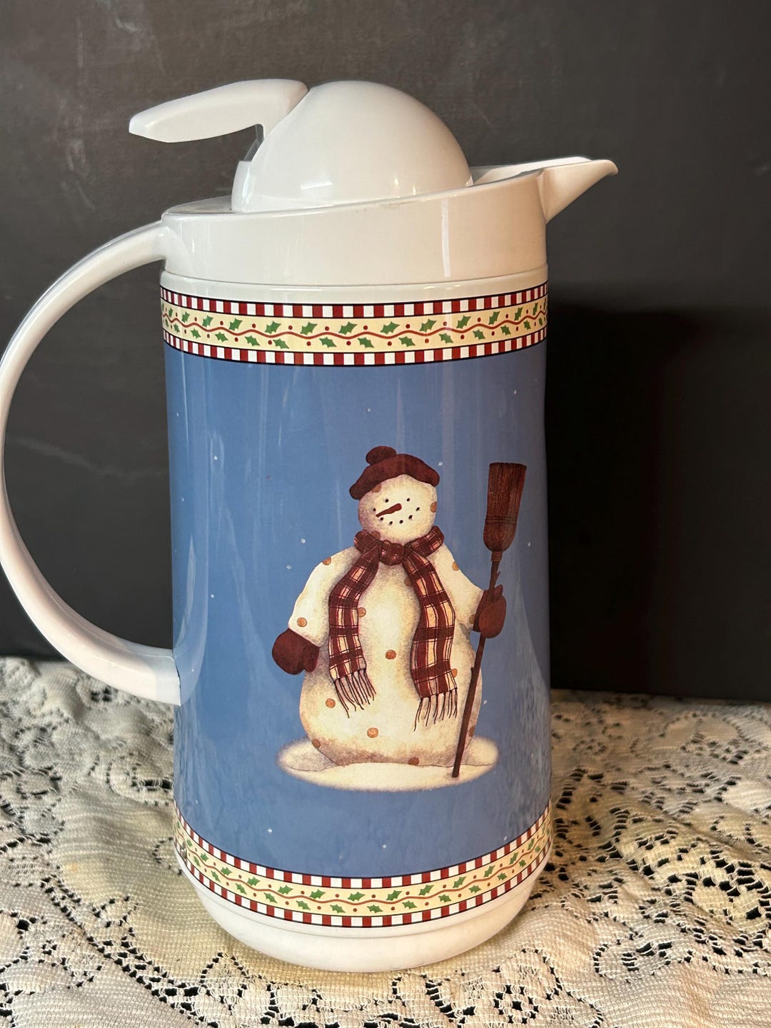OGGI Christmas Thermal Vacuum Carafe With the Debbie Mumm "snowman ...