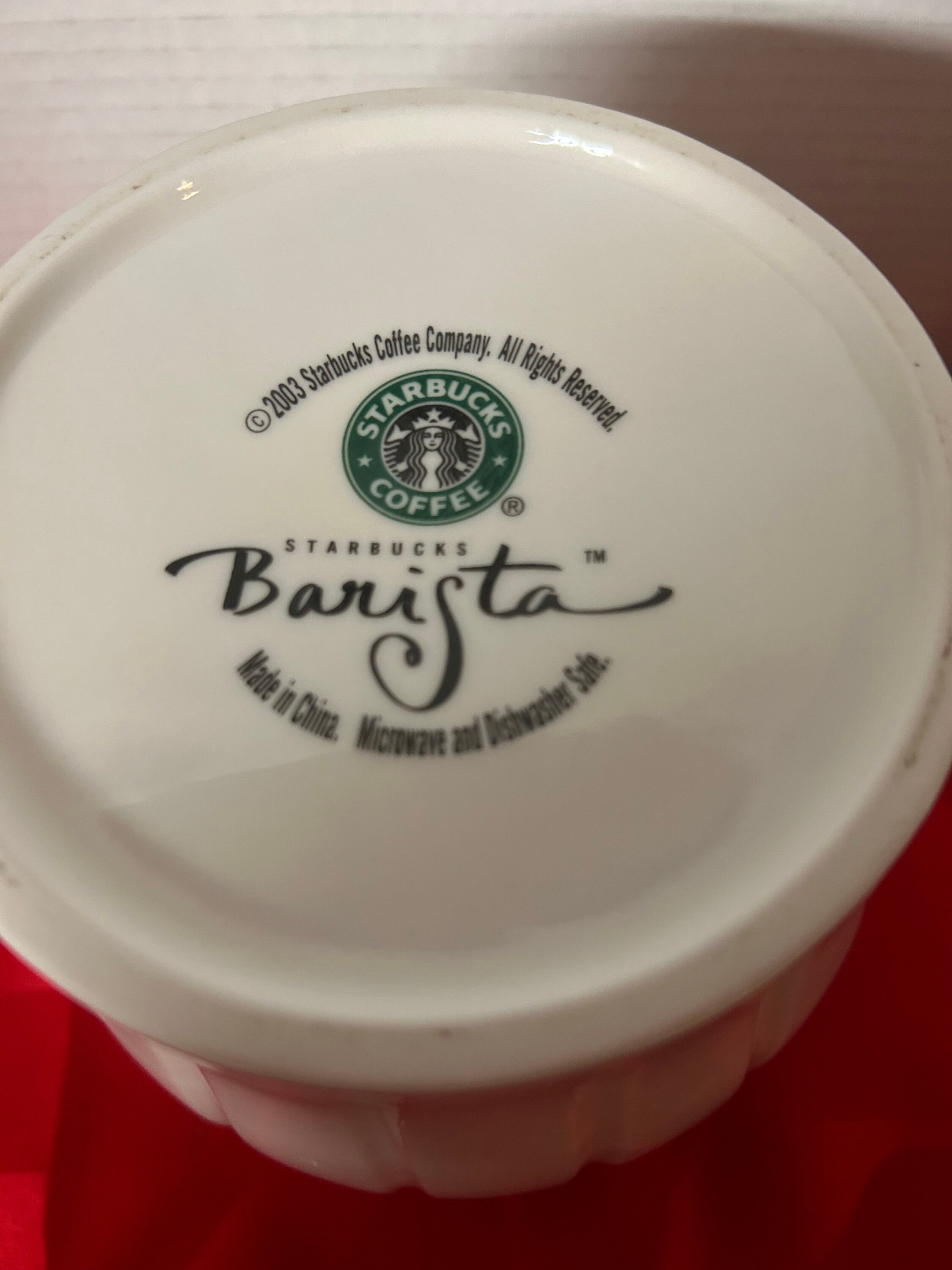 Starbucks Barista White Ribbed Coffee Canister 2003 - Etsy