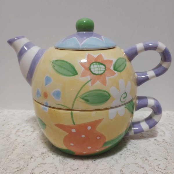 Stacked Teapot - Etsy