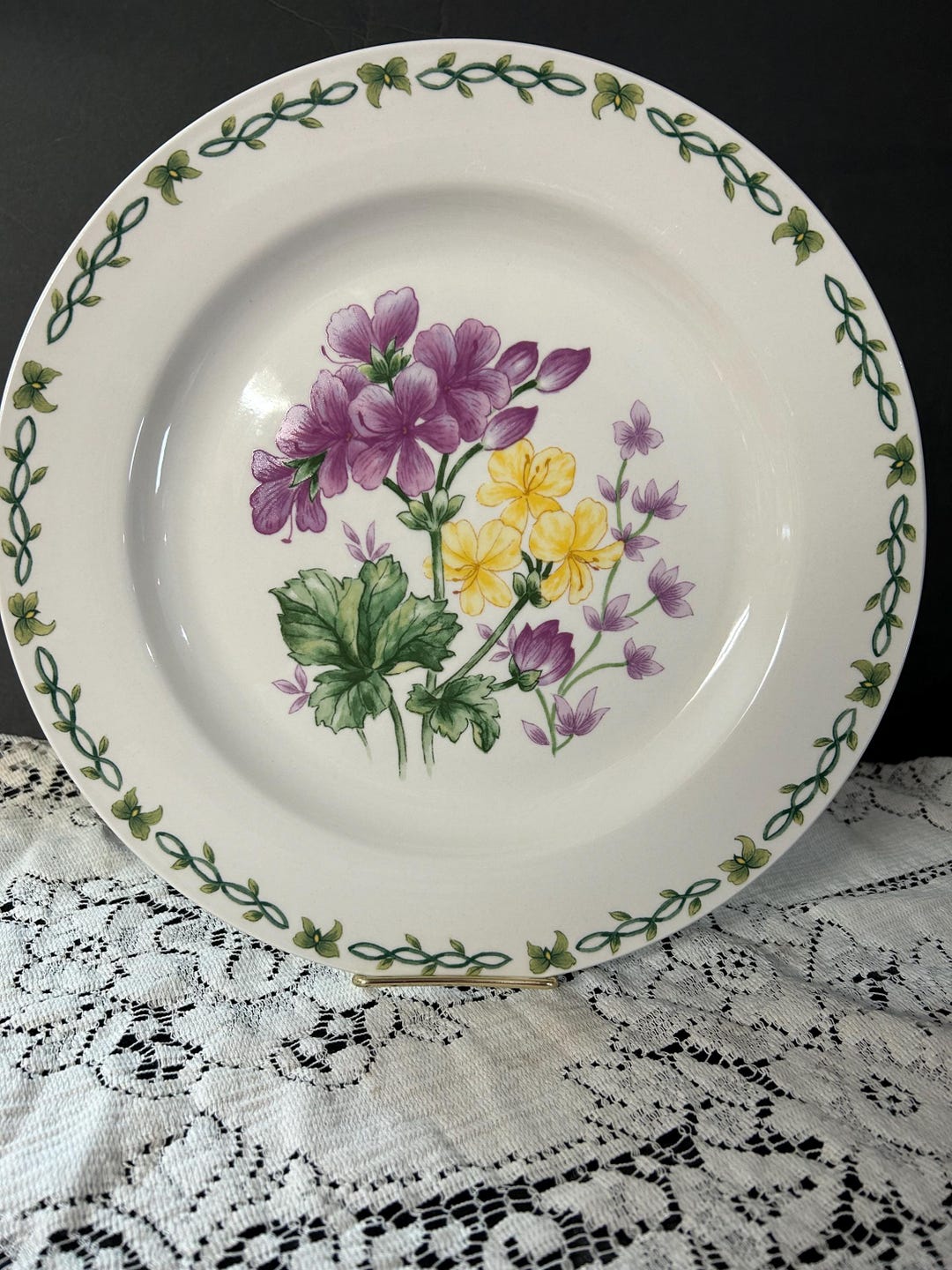 Floral Garden by Thompson Pottery 12” Chop Plate - Etsy