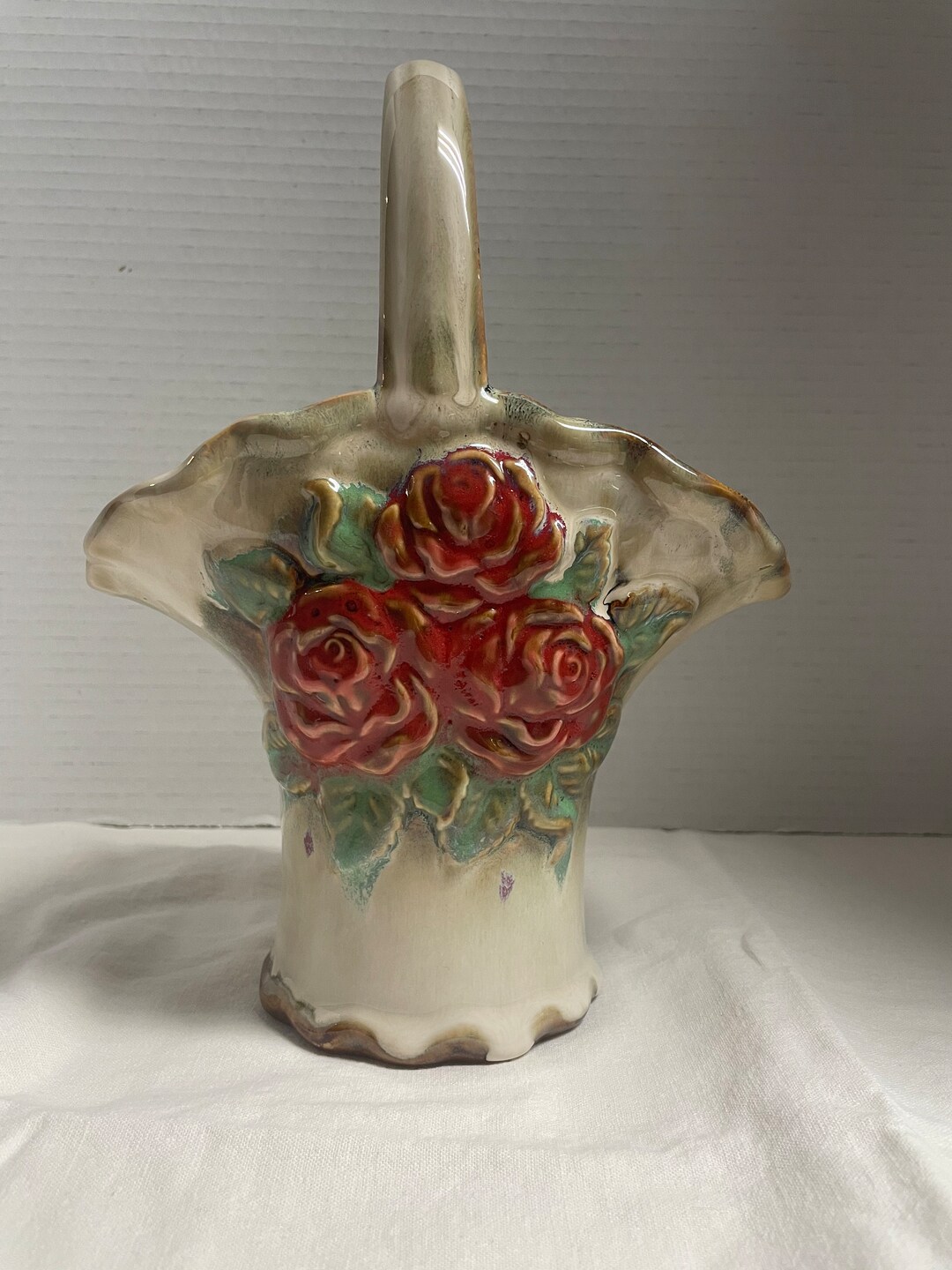 10” Floral Rose Planter/basket - Etsy
