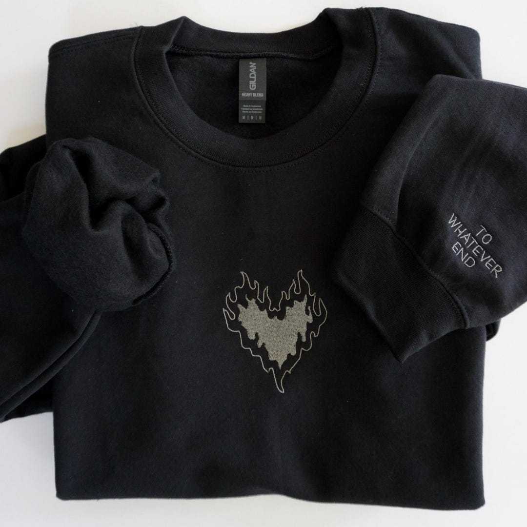 Fireheart SJM Throne of Glass Embroidered Crewneck Sweatshirt - Etsy