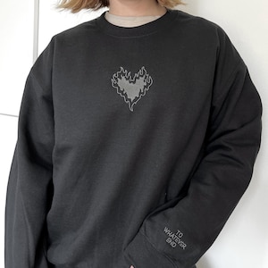 Fireheart SJM Throne of Glass Embroidered Crewneck Sweatshirt - Etsy