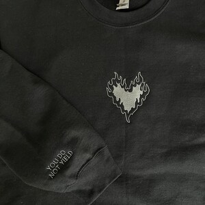 Fireheart SJM Throne of Glass Embroidered Crewneck Sweatshirt - Etsy