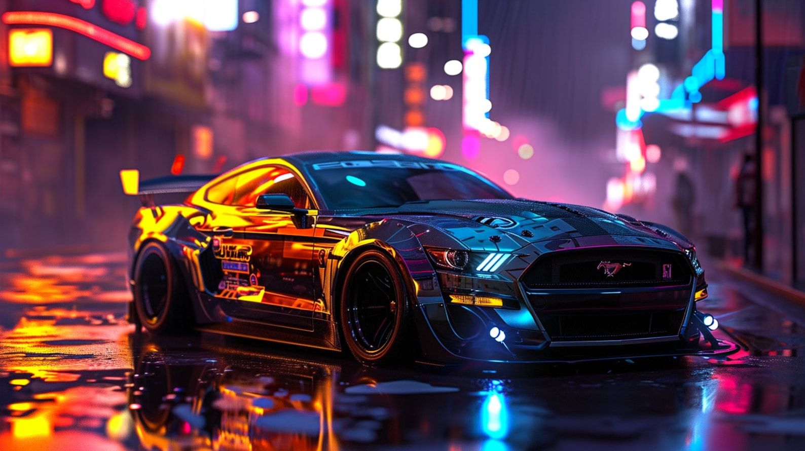 Desktop Wallpaper | Desktop Background | Sports Car | Mustang ...