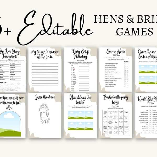 Kitchen Tea Games - Etsy