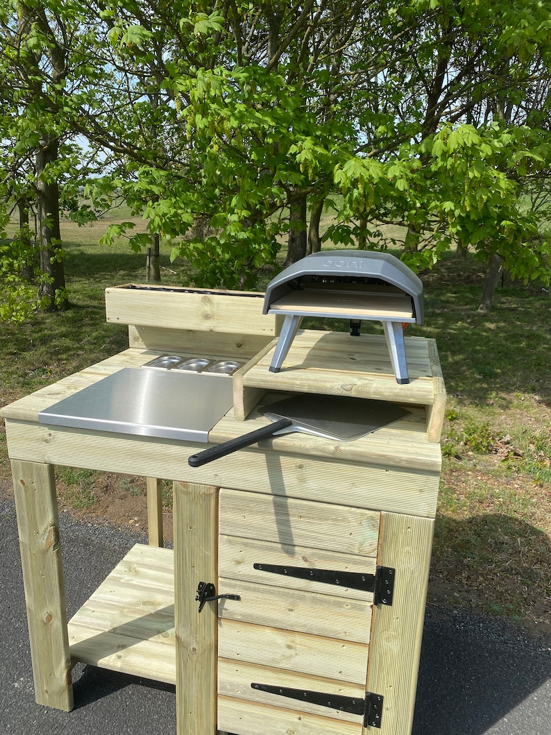 Pizza Table With Storage Cupboard - Etsy