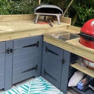 Modular Outdoor Pizza Kitchen, Bbq and Cocktail Drinks Bar, Kamado, BGE ...