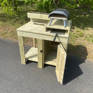 Pizza Table With Storage Cupboard - Etsy