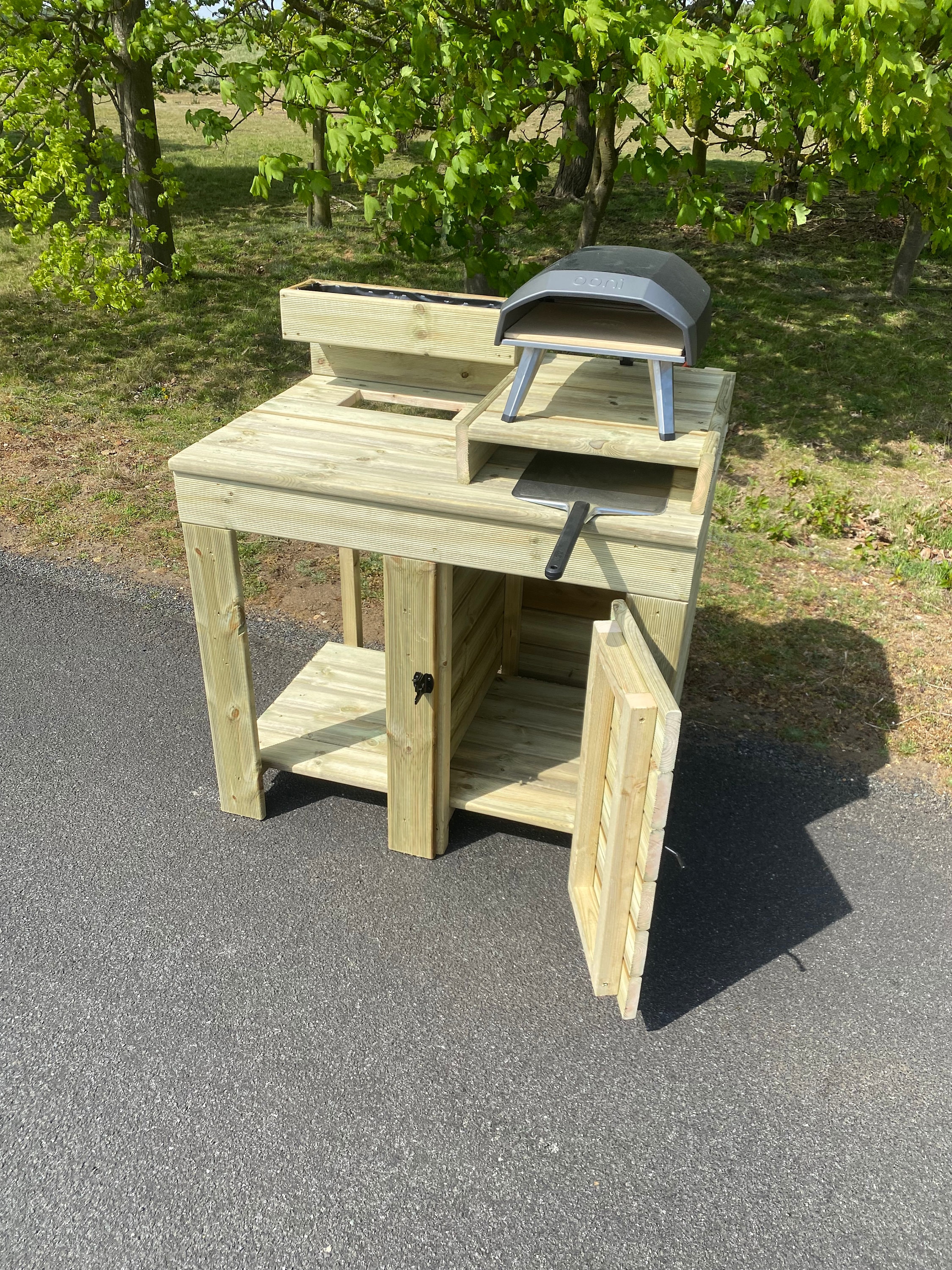 Pizza Table With Storage Cupboard - Etsy Canada