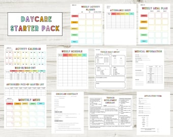 Daycare Provider Daily Schedule Template (Instant Download) - Etsy