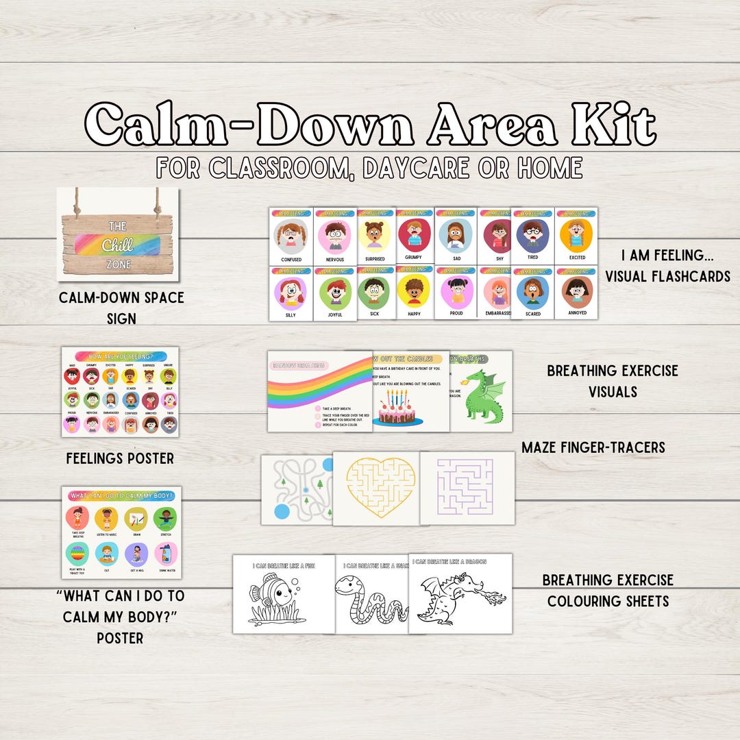 Calm-down Corner Toolkit Bundle (digital Download) - Etsy