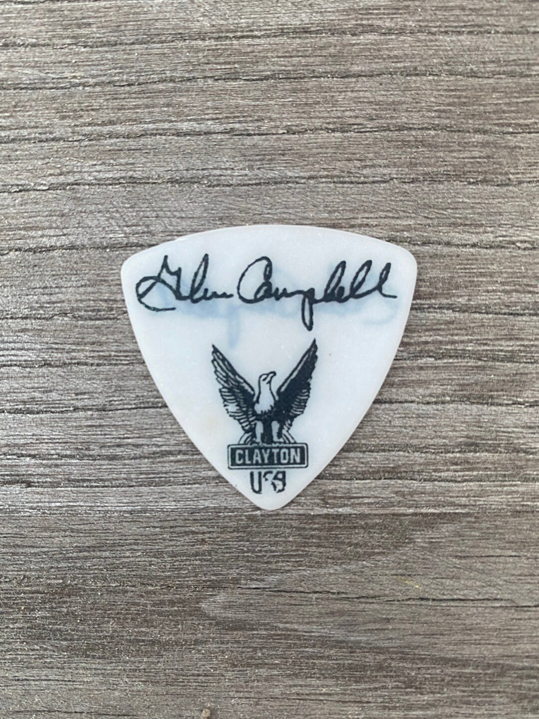 Glen Campbell LIVE GIG Stage Used Guitar Pick, Rock and Roll Guitar ...