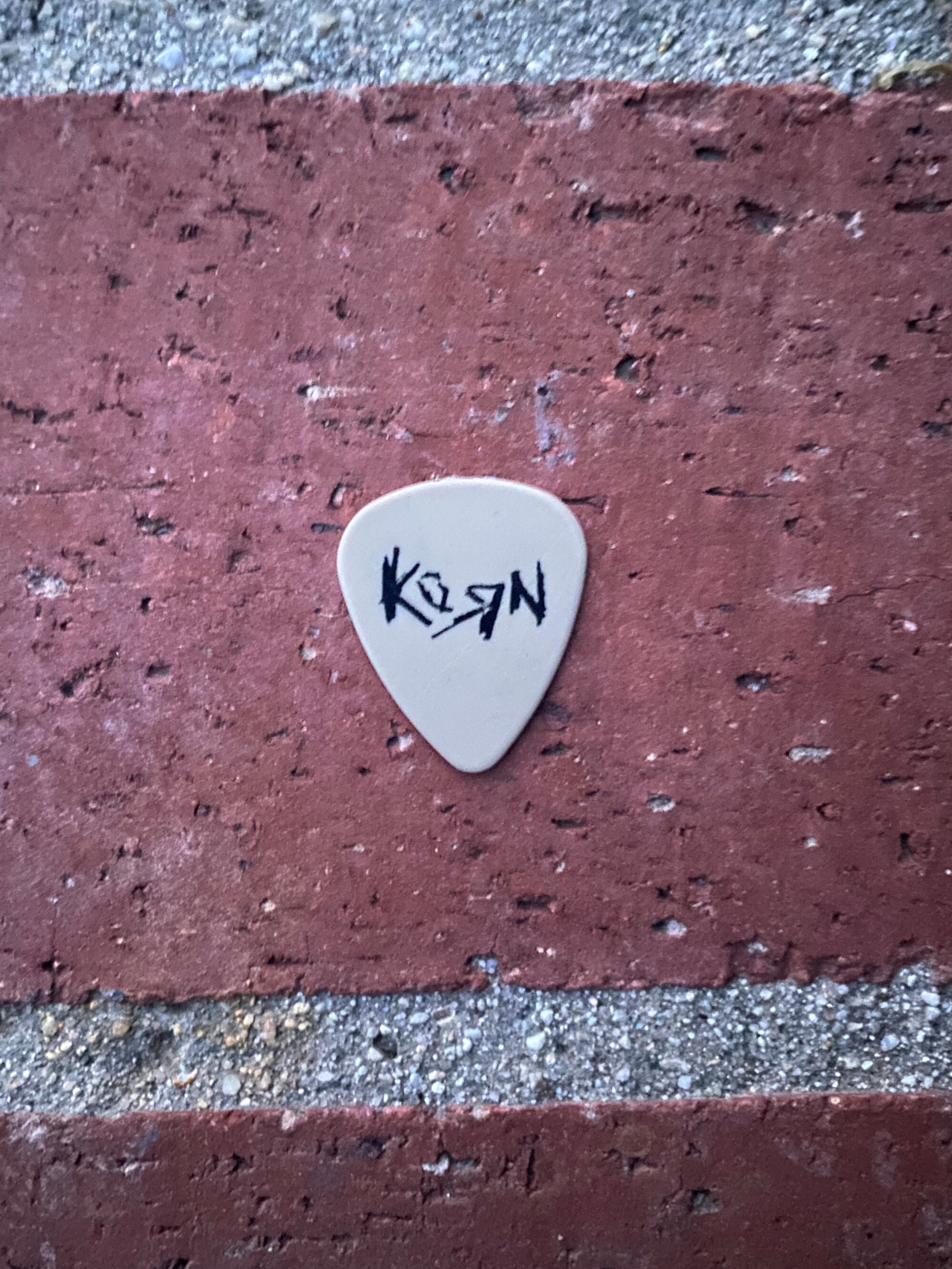 Korn LIVE GIG Stage Used Guitar Pick, Korn Collectible, Rock and Roll ...