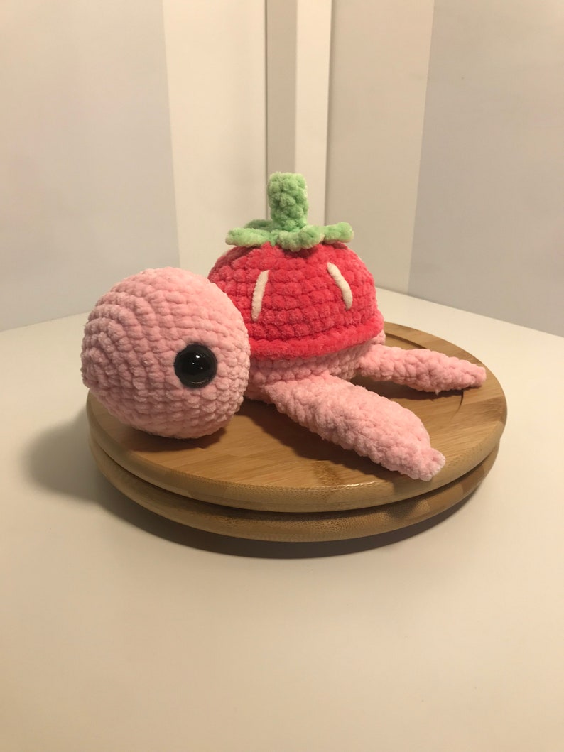 Large Strawberry Turtle CROCHET PATTERN - Etsy