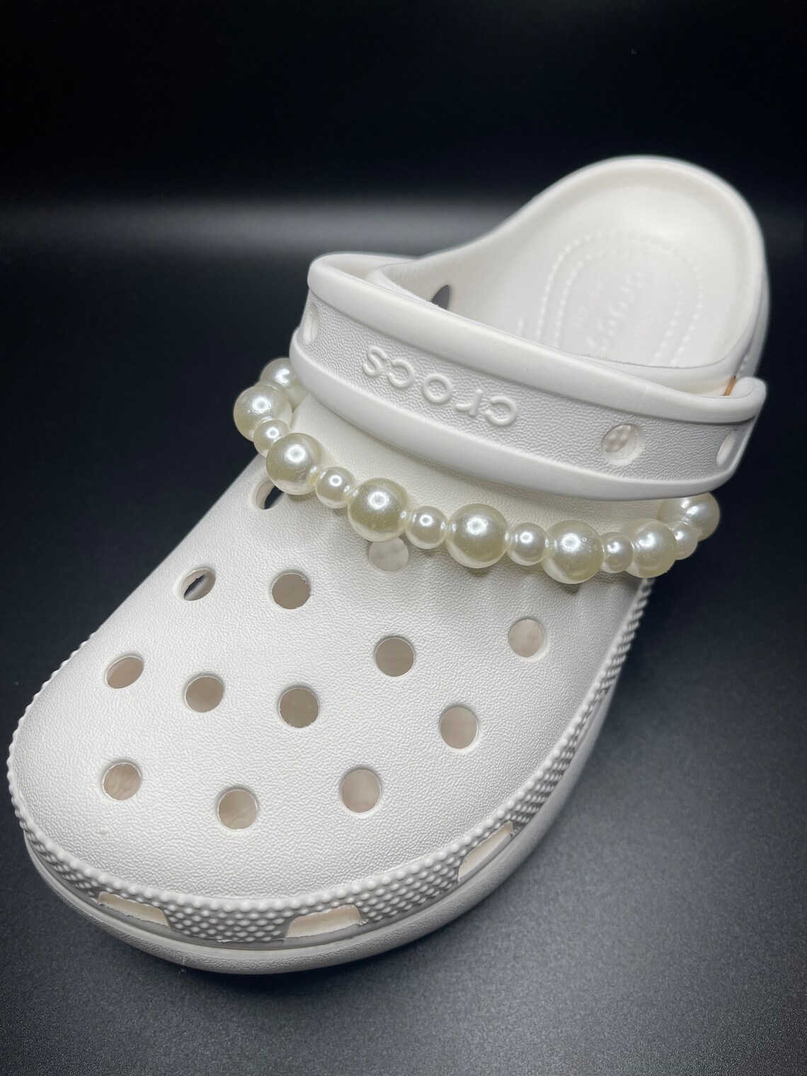 2PCS Pearl Shoe Chain for Crocs, Shoe Charm, Pearl Charm，shoe ...