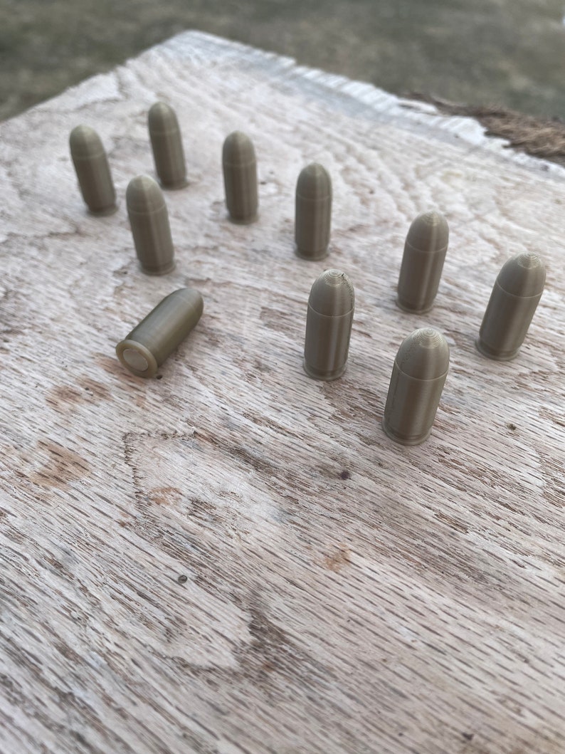 Bullet Magnet, Colt 45 Caliber 3D Printed Set of Ten 45ACP 2A Toolbox ...