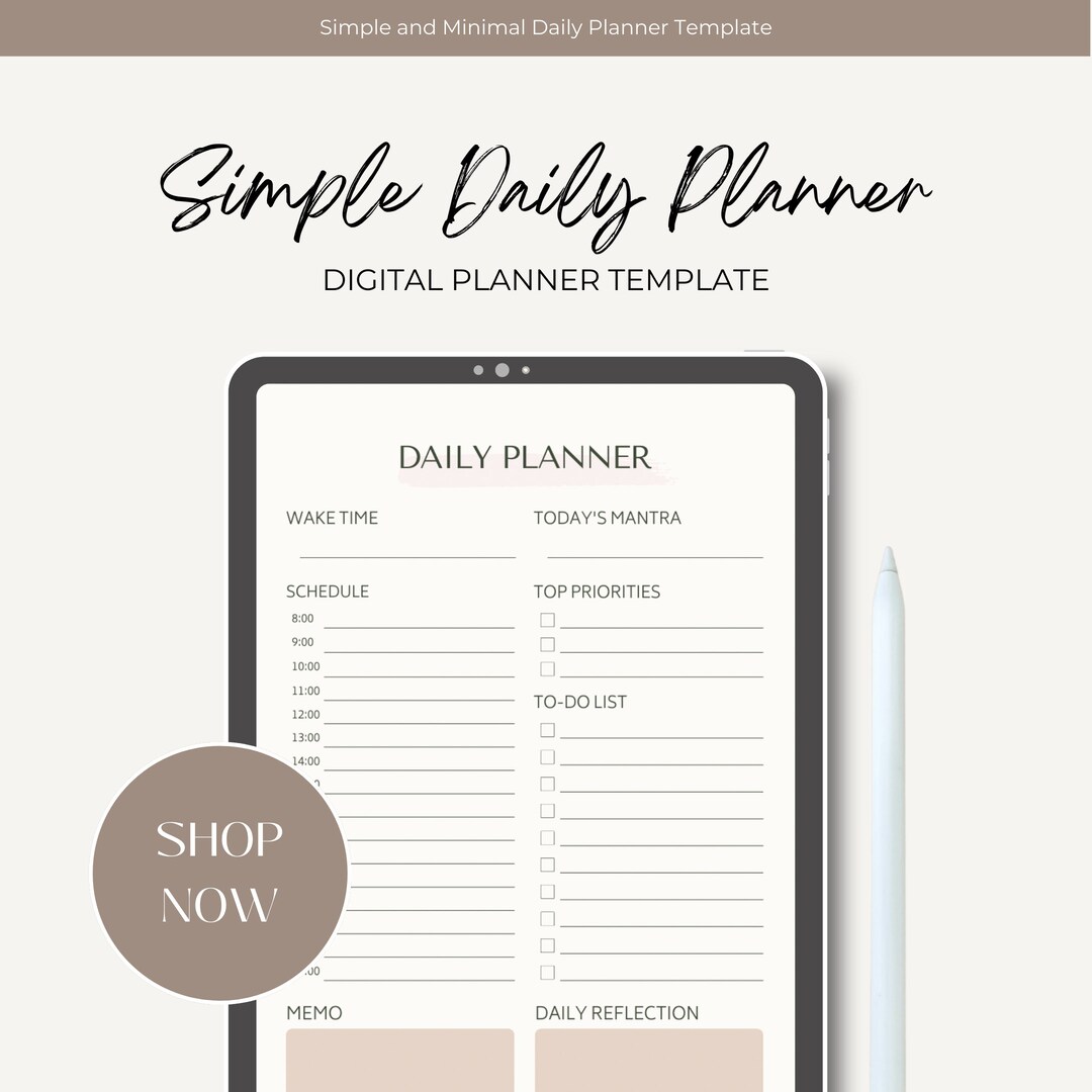 Simple Digital Planner - Etsy