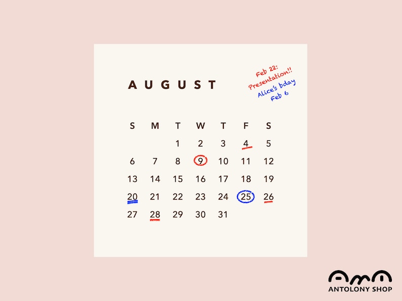 Printable Mini 2024 Calendar | Mini Monthly Calendar | Minimalist ...