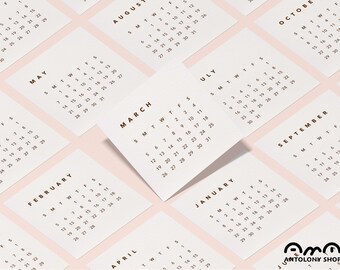 Printable 2023 Mini Calendar - Etsy