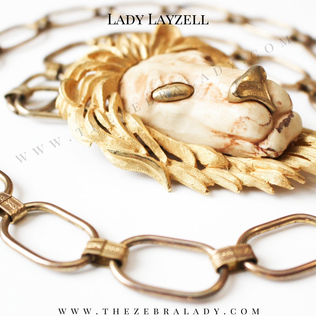 Vintage Luca Razza Lion Head Belt, Fashion Chain Belt - Etsy