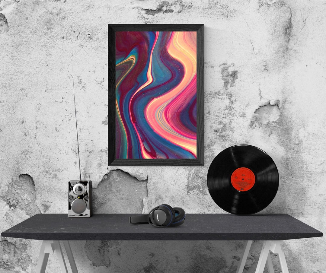 DMT Abstract Print Painting | Psychedelic Art - Etsy