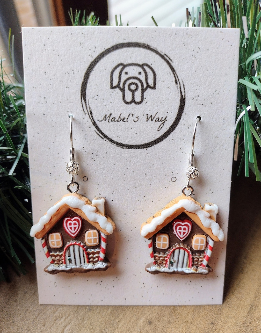 Gingerbread House or Gingerbread Man Earrings - Etsy