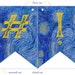 Starry Night Printable Banner, Van Gogh Starry Night DIY, Vincent Van ...