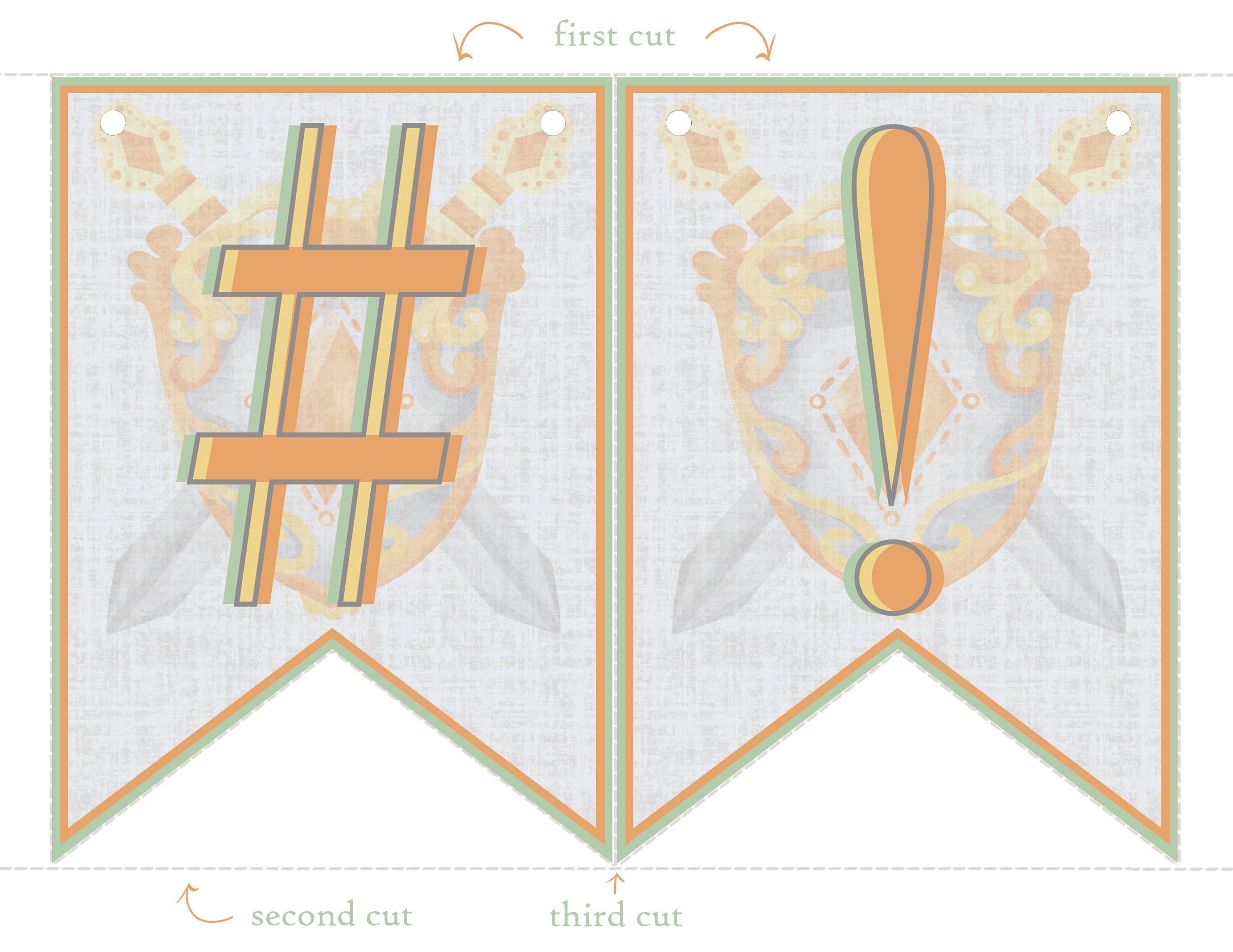 Of Knights and Dragons Printable Banner, Little Knight Banner, Dragon ...