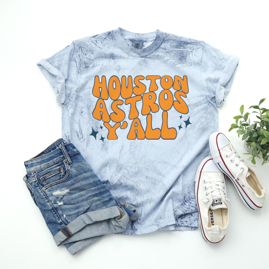 Houston Astros Y'all Shirt, Comfort Colors Astros Tshirt, Retro Astros ...