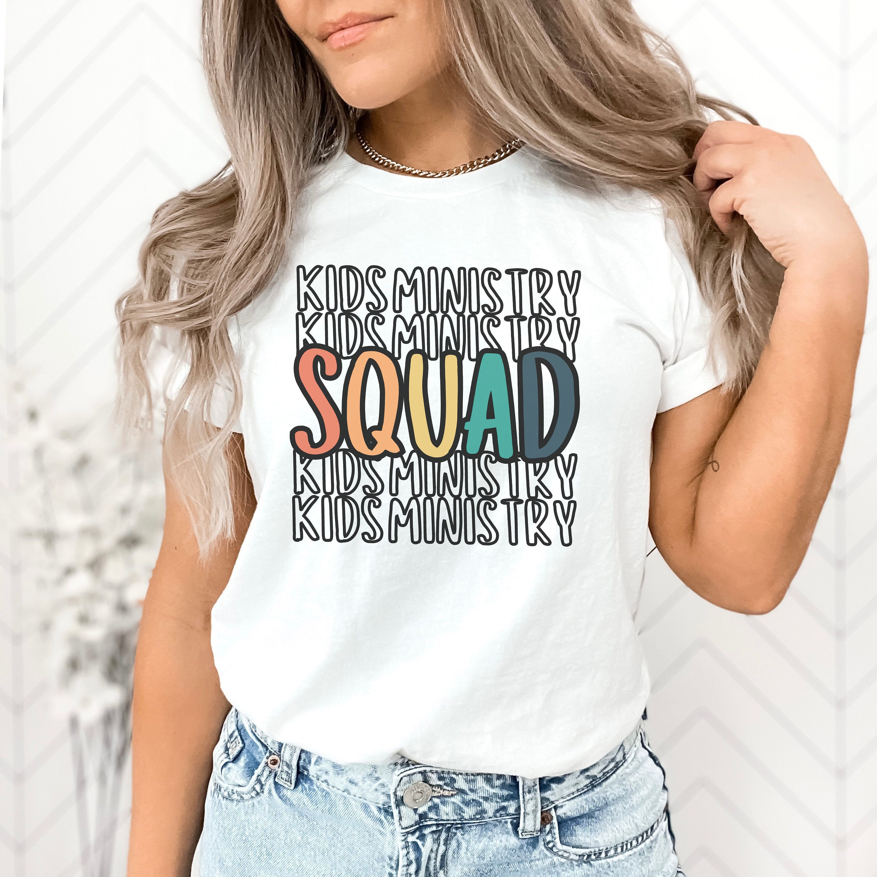 Children's Ministry Squad Tee, Kids Ministry, Children's Minister Tee ...