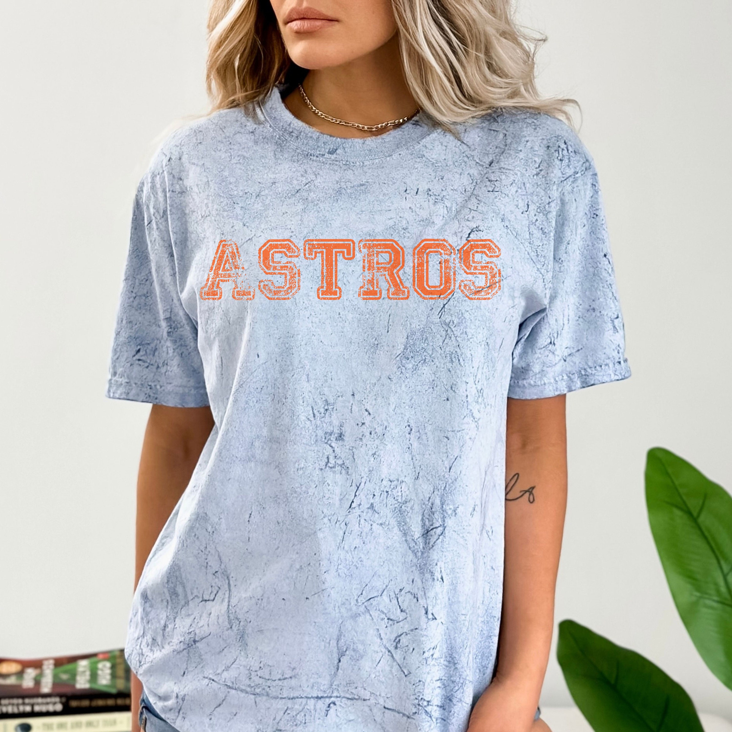 Color Blast Astros Tee, Tie Dyed Astros Shirt, Comfort Color Astros Tee ...