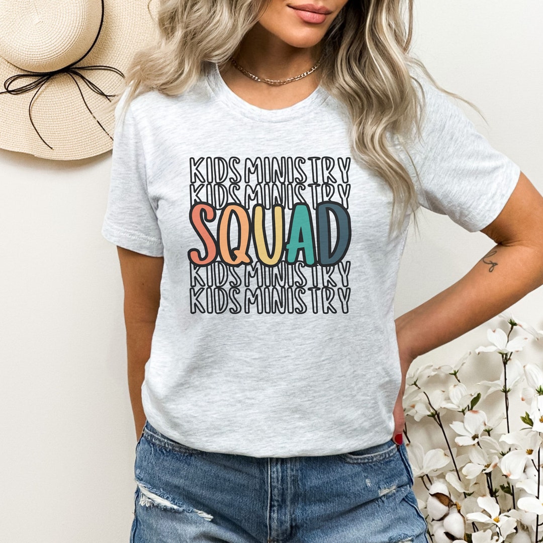 Children's Ministry Squad Tee, Kids Ministry, Children's Minister Tee ...