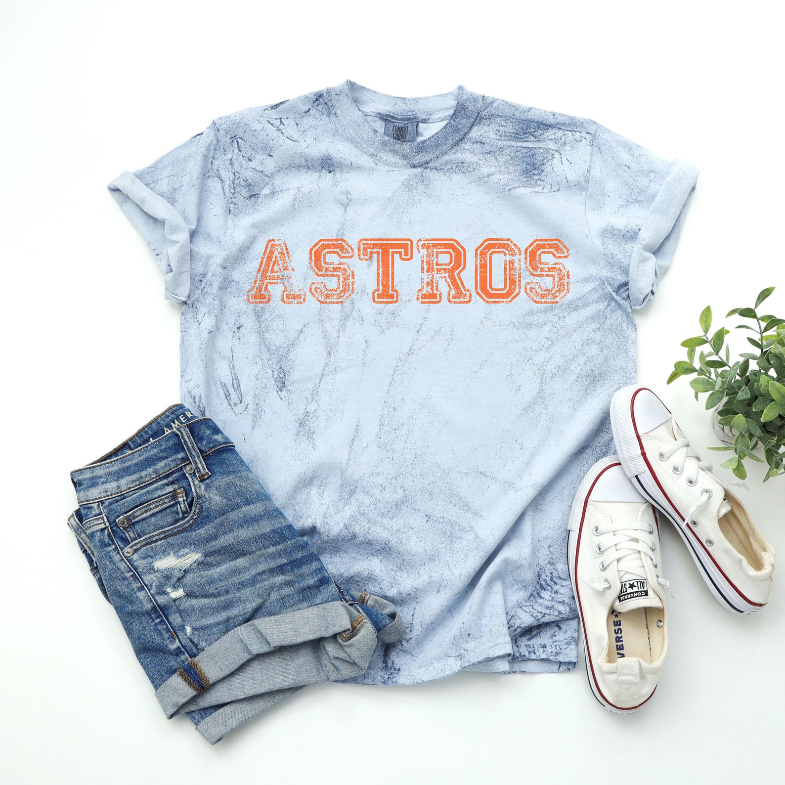 Color Blast Astros Tee, Tie Dyed Astros Shirt, Comfort Color Astros Tee ...