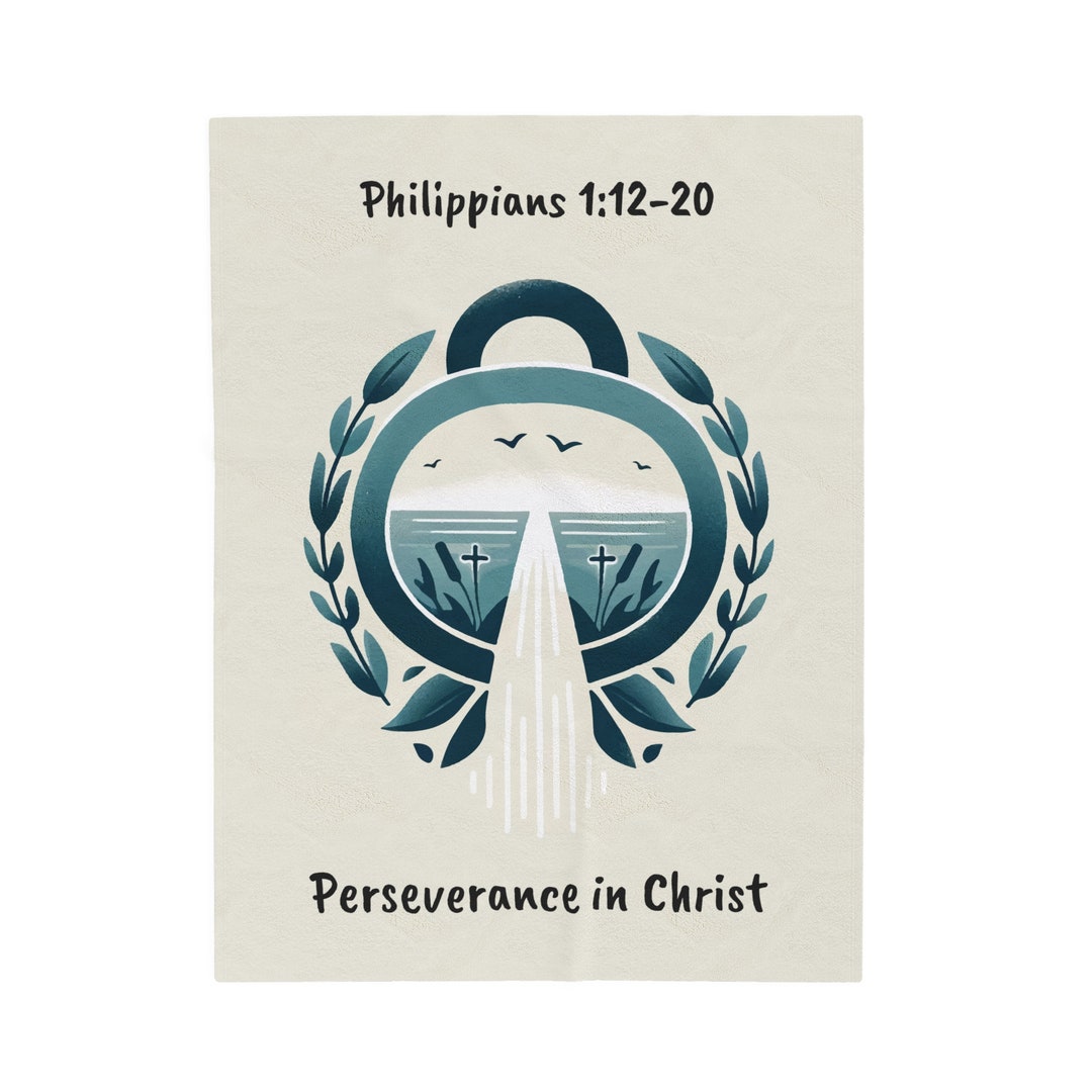 Perseverance in Christ Velveteen Plush Blanket - Etsy