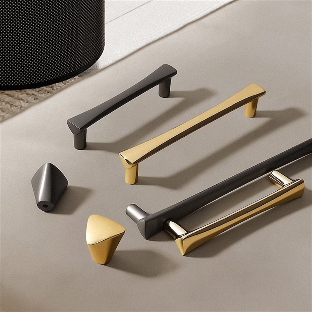 Unique Gold Pearl Grey Kitchen Handles Knob Cabinet Pull Knob Dresser ...