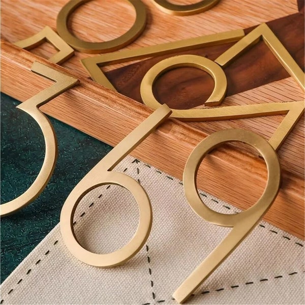 Brass House Numbers - Etsy